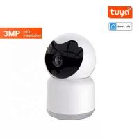 China 3.0MP Tuya Smart Camera H.265 Home Video Monitoring System White for sale