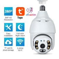 China 3MP Cctv Bulb Camera 360 Panoramic Tuya Smart CCTV Video Surveillance for sale