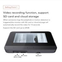 China 160 Degree Tuya Door Viewer 2.4G Wireless Camera Doorbell With Monitor for sale