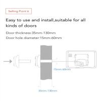 China 160 Degree Tuya Door Viewer 2.4G Wireless Camera Doorbell With Monitor for sale