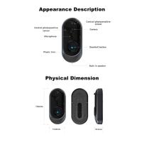 China 1.7mm Lens Wide Angle Doorbell Camera Wifi With Motion Detector 2.4GHz for sale