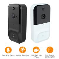 China High Sensitivity 128G Smart Video Doorbell Tuya Chime 3 To 5 Meter PIR for sale