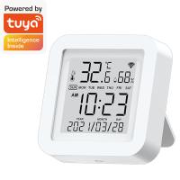 China LED Screen 2.4G Wifi Thermometer Hygrometer Smart Hygrometer Alexa for sale