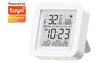 China LED Screen 2.4G Wifi Thermometer Hygrometer Smart Hygrometer Alexa for sale