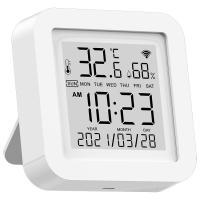 China LED Screen 2.4G Wifi Thermometer Hygrometer Smart Hygrometer Alexa for sale