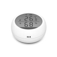 China Tuya LCD Wifi Temperature And Humidity Sensor Amazon Alexa / Google Assistant for sale