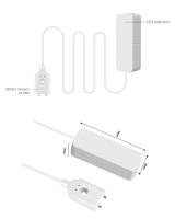China ABS Tuya Wireless Water Leakage Detector Smart Alarm Sensor AAA Battery for sale
