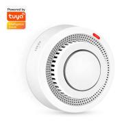 China Glomarket Wholesale Tuya Smart Smoke Detector Wireless Remote Alarm Household Smoke Sensor OEM Support for sale
