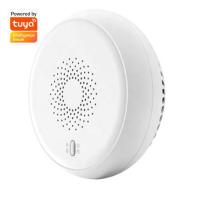 China Plastic Cover Smart Alarm Smoke Zigbee Detector Tuya App Control Household Sensor for sale