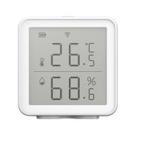 China 5V1A LCD Tuya Wifi Thermometer Temperature And Humidity Monitor Wifi 2.4GHz for sale