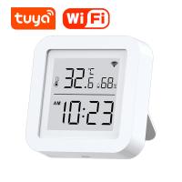 China DC5V 1A Tuya Wifi Temperature And Humidity Sensor Smart Alarm Sensor for sale