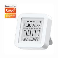 China DC5V 1A Tuya Wifi Temperature And Humidity Sensor Smart Alarm Sensor for sale