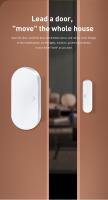 China White Zigbee Window Door Sensor Wifi Door Alarm System App Remote Control for sale