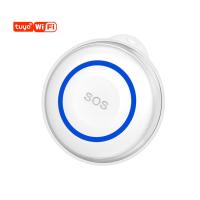 China 802.11b Tuya WiFi SOS Button 433.92MHz Smart Alarm Sensor Waterproof for sale