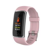 China Black TFT IP67 Tuya Smartwatch With Oximeter And Body Temperature for sale