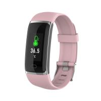 China Black TFT IP67 Tuya Smartwatch With Oximeter And Body Temperature for sale