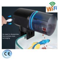 China LCD 200ml Smart Automatic Fish Feeder Wifi Aquarium Feeder RoHS for sale