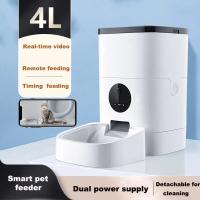 China FCC ABS Smart Pet Feeder 6L Automatic Dog Feeder With Camera for sale