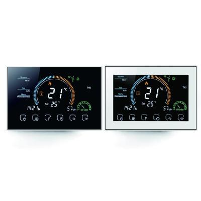 China EU LCD Tuya Air Conditioner Home Assistant Touch Screen Temperature Controller for sale