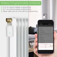 China Zigbee 3.0 Wifi Thermostatic Radiator Valve 2.4Ghz Wireless Radiator Thermostat for sale