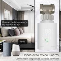 China Zigbee 3.0 Wifi Thermostatic Radiator Valve 2.4Ghz Wireless Radiator Thermostat for sale