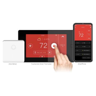 China 24 Volt 4.3in TFT WiFi Smart Thermostat With Multiple Sensors for sale