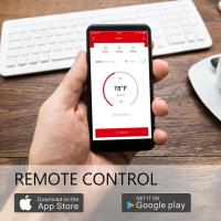 China 24VAC LED WiFi Smart Thermostat With Voice Control Electric Heat Thermostat for sale