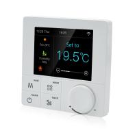 China Glomarket RGB Colorful LCD Screen Smart Thermostat Tuya App Electric Heating Thermostat Works With Alexa And Google for sale