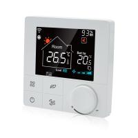 China Glomarket Programmable Handwheel Smart Home Works Wi-Fi Thermostat with Full-Color LCD Screen Electrical Room Heating for sale