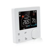 China Glomarket Programmable Handwheel Smart Home Works Wi-Fi Thermostat with Full-Color LCD Screen Electrical Room Heating for sale
