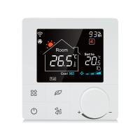 China Glomarket Programmable Handwheel Smart Home Works Wi-Fi Thermostat with Full-Color LCD Screen Electrical Room Heating for sale