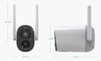 China Glomarket Tuya Smart Home Wireless Camera Night Vision Video Surveillance Two-way Voice Intercom White Security Systems for sale