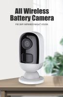 China Glomarket Tuya Smart  Life App Supported Home Low Power 3MP Battery WIFI Camera Built-In Microphone And Speaker for sale