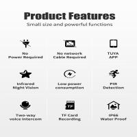 China Glomarket Tuya Wifi Solar Panel Battery Security Camera Wireless Waterproof Outdoor Night Vision Two Way Voice Camera for sale