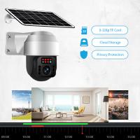 China Glomarket Tuya Wifi Solar Panel Battery Security Camera Wireless Waterproof Outdoor Night Vision Two Way Voice Camera for sale