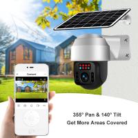 China Glomarket Tuya Wifi Solar Panel Battery Security Camera Wireless Waterproof Outdoor Night Vision Two Way Voice Camera for sale