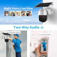 China Glomarket Tuya Wifi Solar Panel Battery Security Camera Wireless Waterproof Outdoor Night Vision Two Way Voice Camera for sale