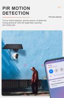 China 1080P IP66 Waterproof Wifi Security Camera Outdoor PIR Motion Detection Solar Panel Wireless Night Vision Battery Camera for sale