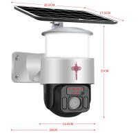 China Glomarket Tuya Wifi Wireless Solar Power Ip Solar Floodlight PTZ Camera Outdoor Network Camera Home Security System for sale