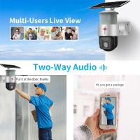 China Glomarket Tuya Wifi Wireless Solar Power Ip Solar Floodlight PTZ Camera Outdoor Network Camera Home Security System for sale