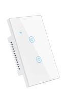 China Glomarket Us AU Standard Tuya Wifi Smart Switch 2 Gang No Neutral Wall Switch Smart Life App Control Light Switch for sale