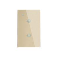 China Glomarket Us AU Standard Tuya Wifi Smart Switch 2 Gang No Neutral Wall Switch Smart Life App Control Light Switch for sale