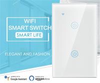 China Glomarket Us AU Standard Tuya Wifi Smart Switch 2 Gang No Neutral Wall Switch Smart Life App Control Light Switch for sale