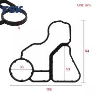 China BMW Oil Radiator Gasket 11428637820 11428637821 Black Plastic for sale