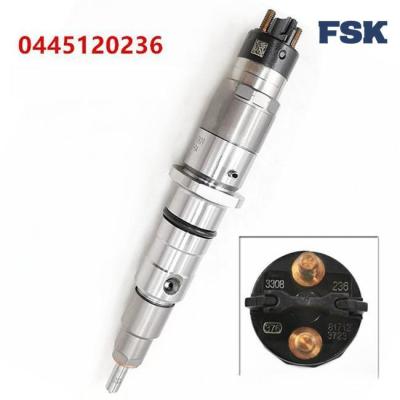China Fuel Injector 0445120236 Compatible With Komatsu S6D114 S6D107 4D107 PC350-7 PC300-8 WA 320-6 Cummins PC359-7 QSL9 for sale