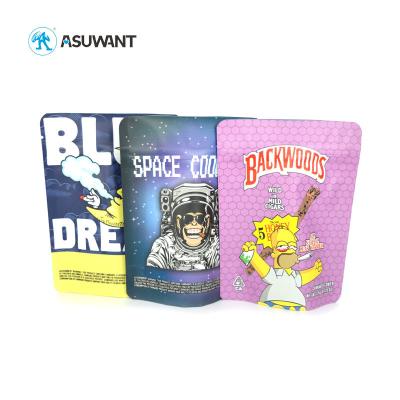 China Resealable Mylar Ziplock Bags Child Proof Food Grade CMYK PANTONE Color for sale