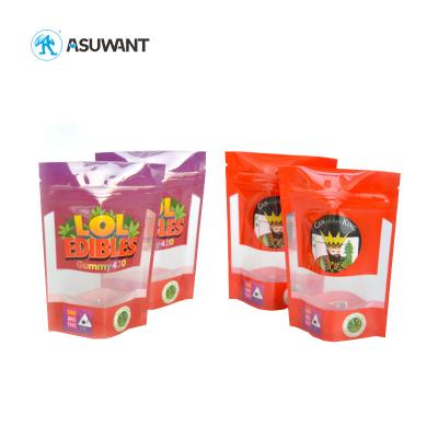 China Zipper Mylar Food Bags Cannaburst Weed Skittles Herb Packaging Smell Proof Mylar Bag for sale