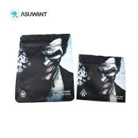 China Three Side Seal Small Weed Packaging Mylar Bag Child Proof Zipper Mylar Bag for sale
