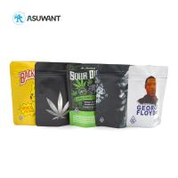 China Compostable Mylar Ziplock Bags Stand Up Marijuana Bags CMYK PATONE Colors for sale