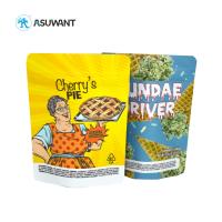 China Mylar Resealable Zipper Bags Cannabursts Skittles Gummies Bear Candy Packaging Bag for sale